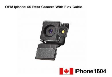 iPhone 4S Back / Rear Facing Camera with Flex Cable and Flash ...