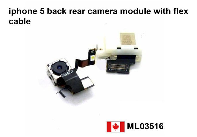 iPhone 5 Back Rear Facing Camera with Flex Cable - Canadian Cell Parts Inc.