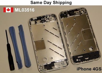iPhone 4S Silver Plating Chrome Bezel Plate Frame Middle Mid Chassis ...