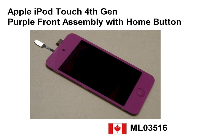 iPod Touch 4th Gen LCD Screen and Digitizer Assembly - Purple ...