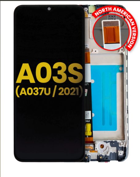 Samsung Galaxy A03s LCD Assembly with Frame - Canadian Cell Parts Inc.