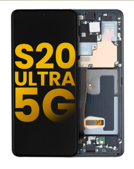 Samsung S20 Ultra 5G OLED Assembly with Frame ( OEM ) -