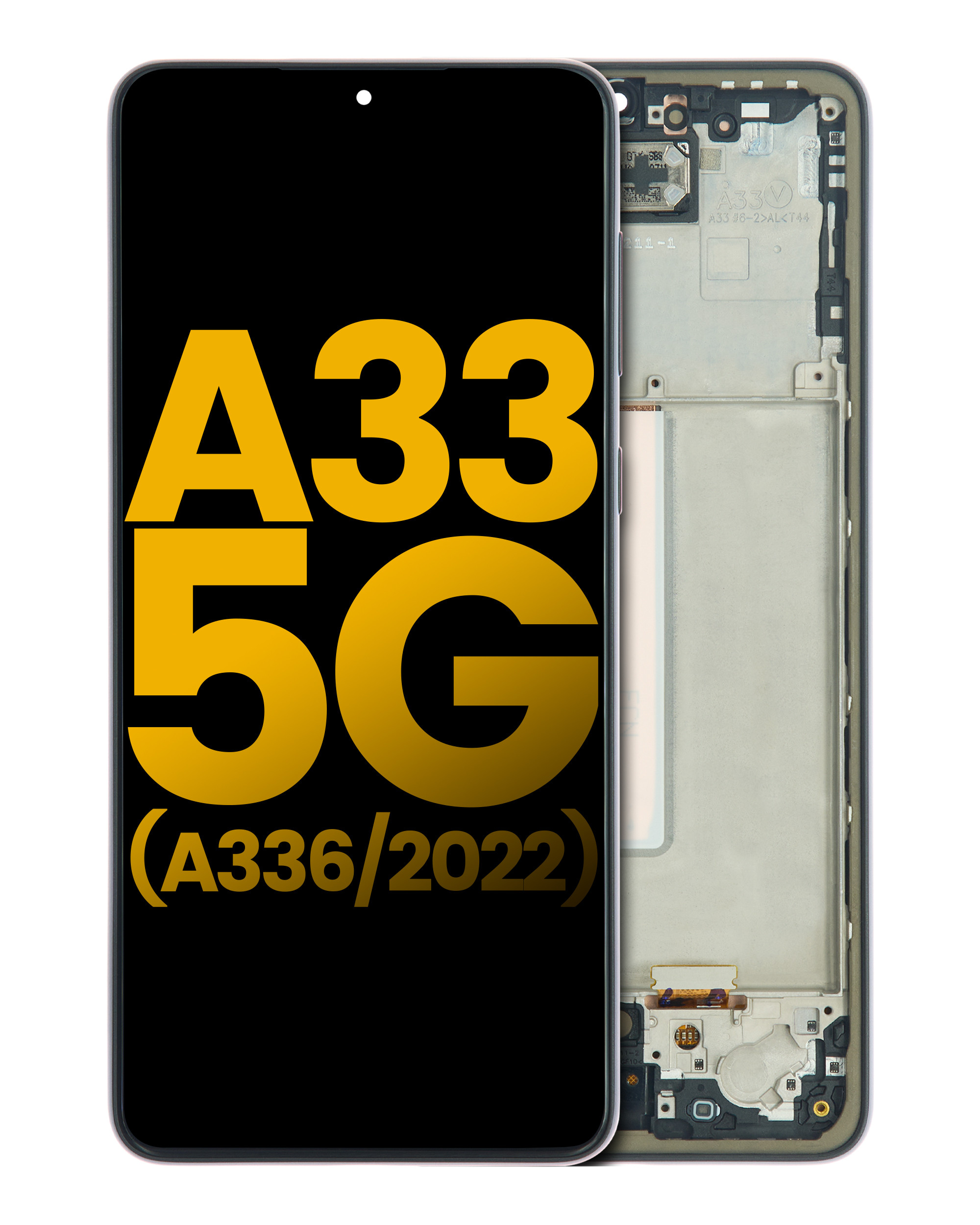 Samsung Galaxy A33 OLED Assembly with Frame